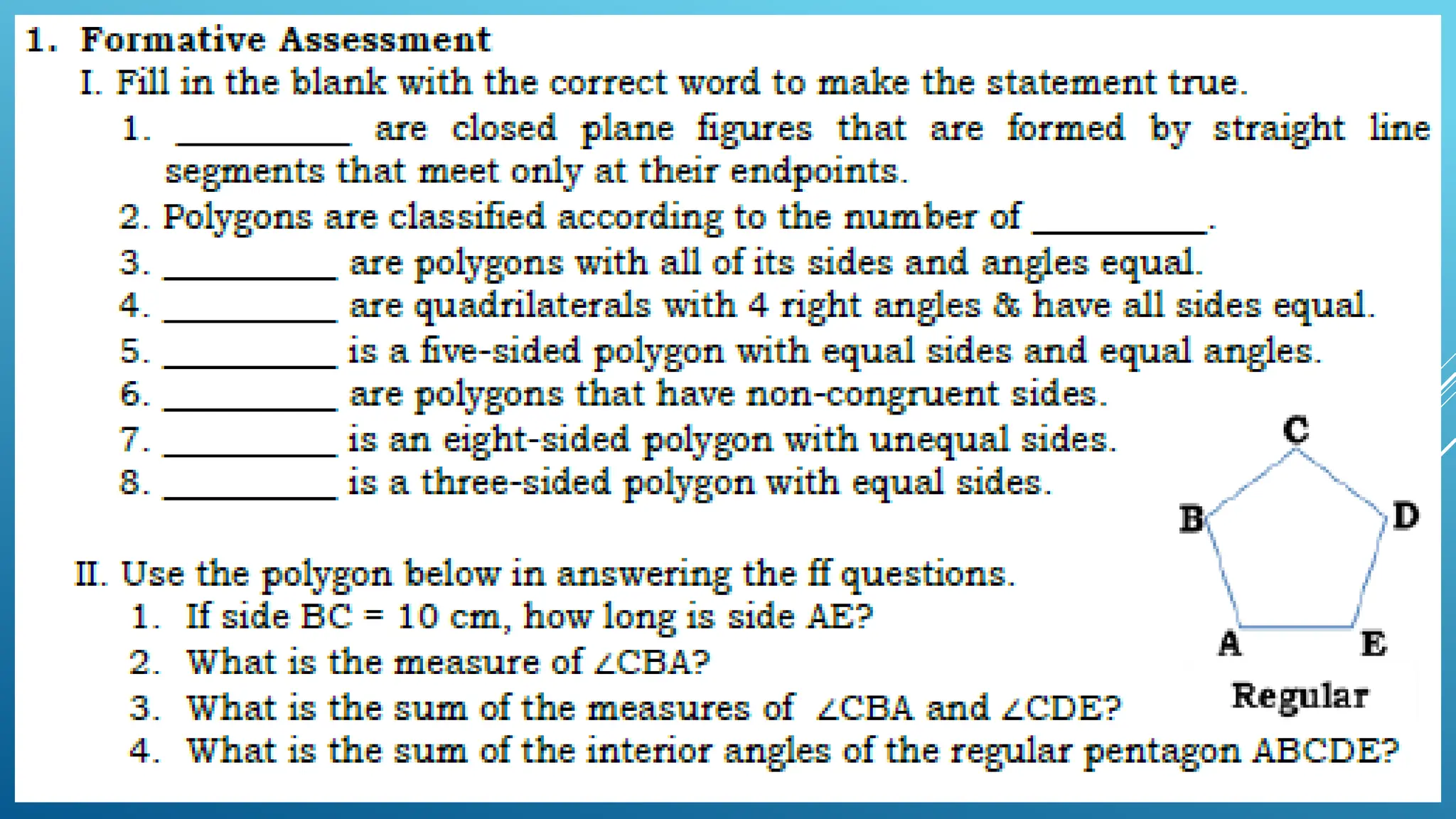 Week 1 FOR MATHEMATICS 7 MATATAG CURRICULUM | PPTX