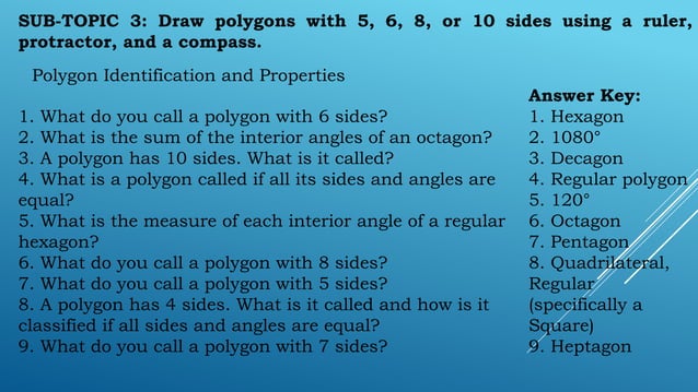 Week 1 FOR MATHEMATICS 7 MATATAG CURRICULUM | PPTX | Drawing and ...