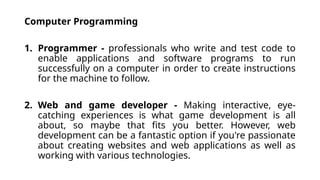 Sectors of ICT and Its Career and Business Opportunities | PPTX