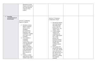 Creative Writing Lesson Plan Week of the Senior High School1 | DOCX