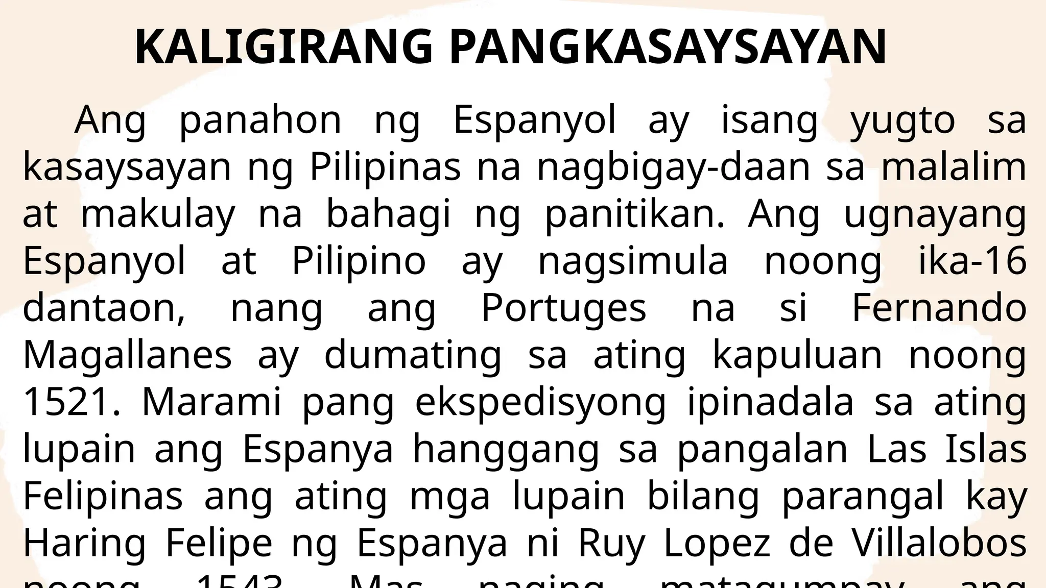 KALIGIRANG PANGKASAYSAYAN NG PANITIKAN SA PANAHON NG PANANAKOP NG ESPANYOL-WEEK1 | PPTX
