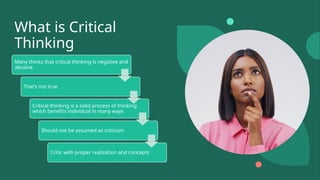 Week 1 of Critical thinking for better communication | PPTX