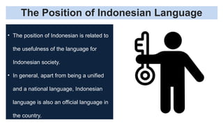 Indonesian Language I for undergraduate students | PPTX