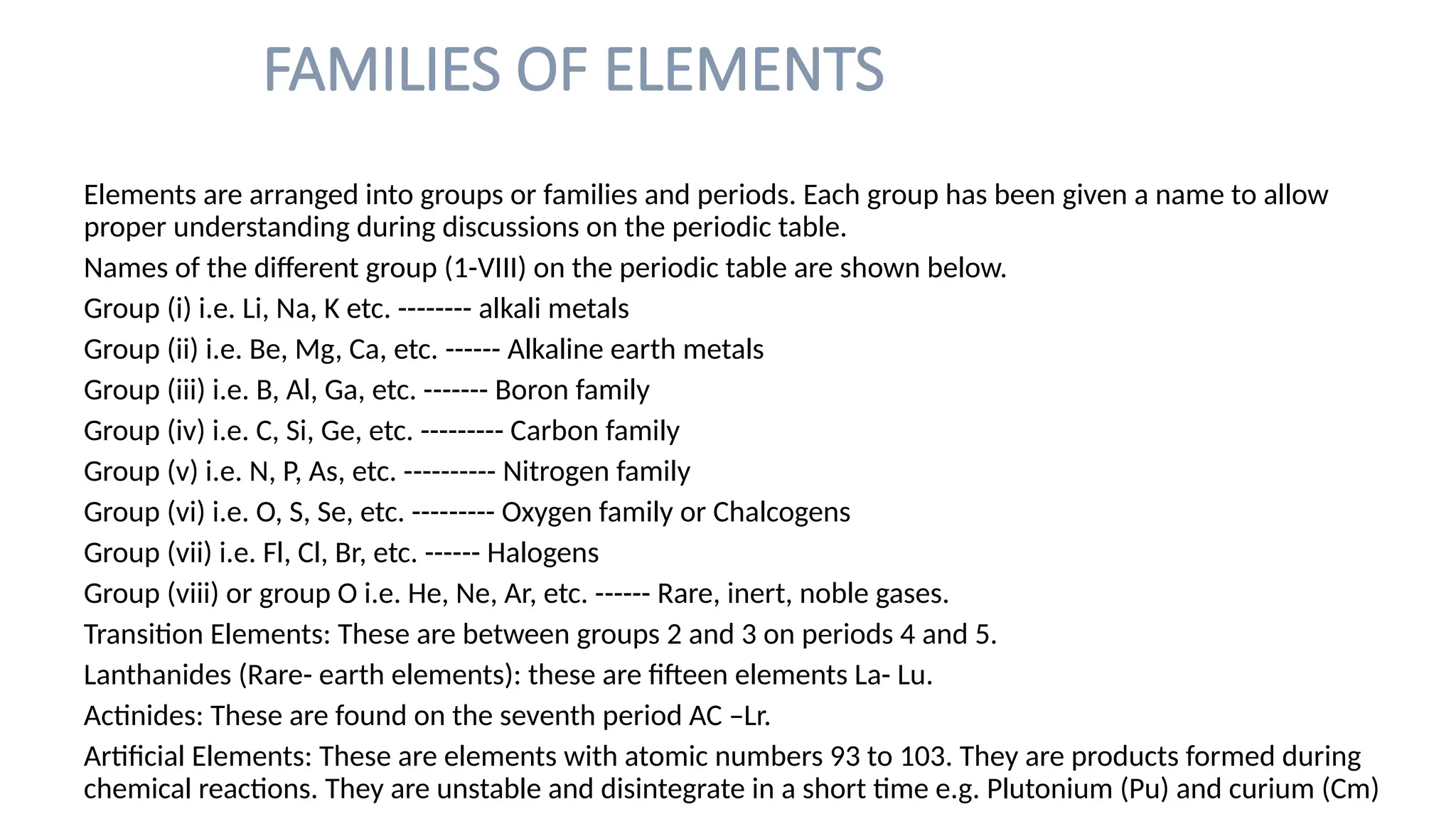 The periodic table, periodic table Trends.pptx