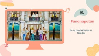 Week 1 - Awiting Bayan para sa Filipino 7 | PPTX
