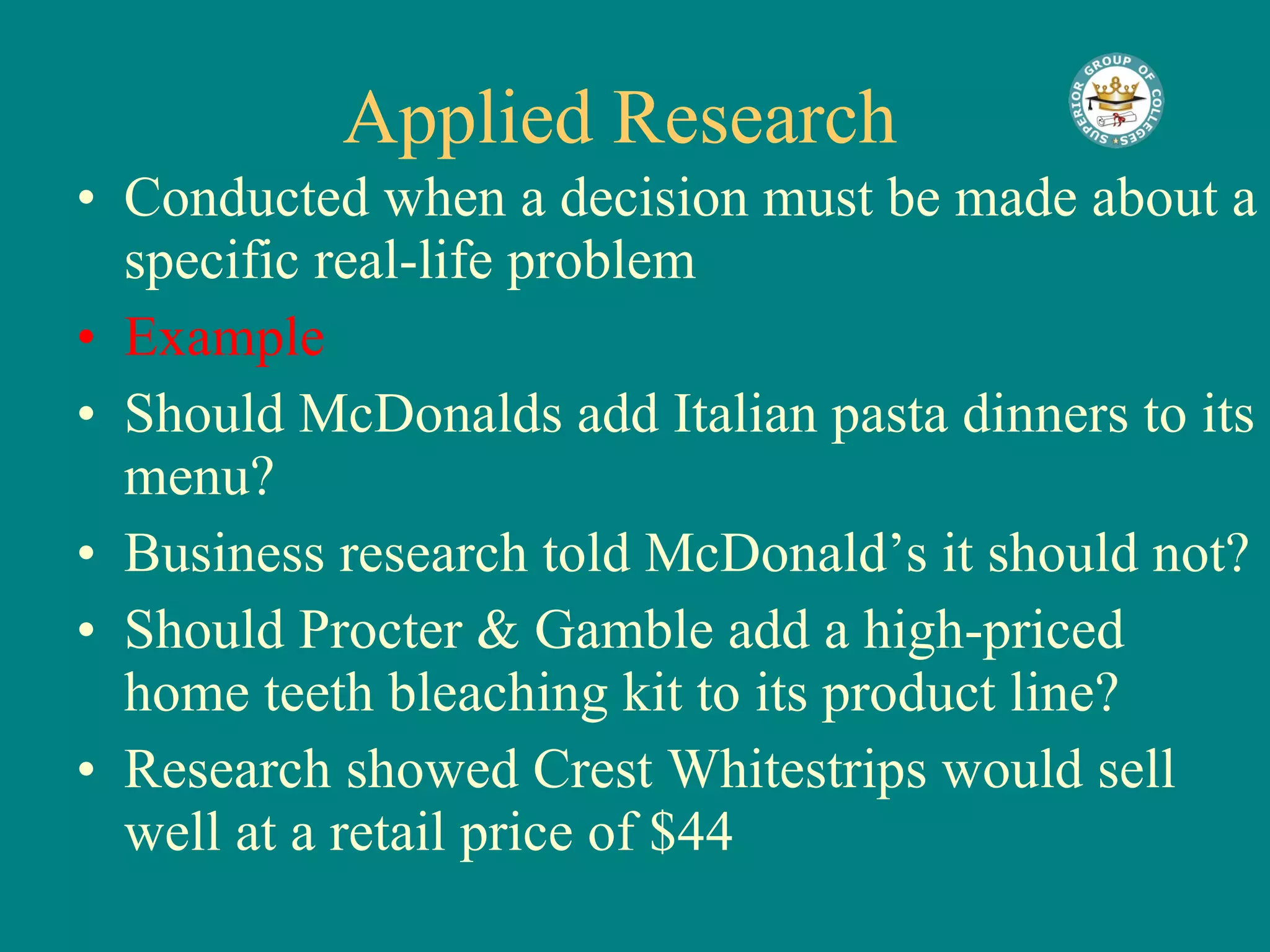 business research process, design and proposal | PPT