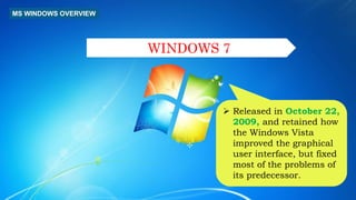 EXPLORING THE MS WINDOWS ENVIRONMENT | PPTX