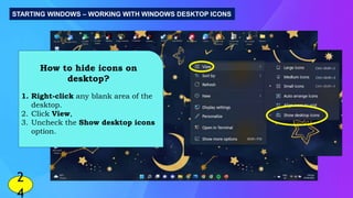 EXPLORING THE MS WINDOWS ENVIRONMENT | PPTX