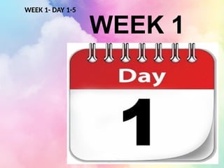 WEEK 1- DAY 1-5 PPT.pptx living thingss | PPTX