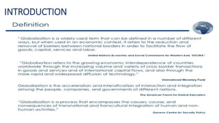 Week 1 defining globalization hand out | PPTX