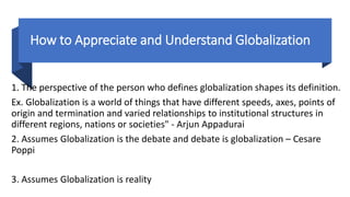Week 1 defining globalization hand out | PPTX