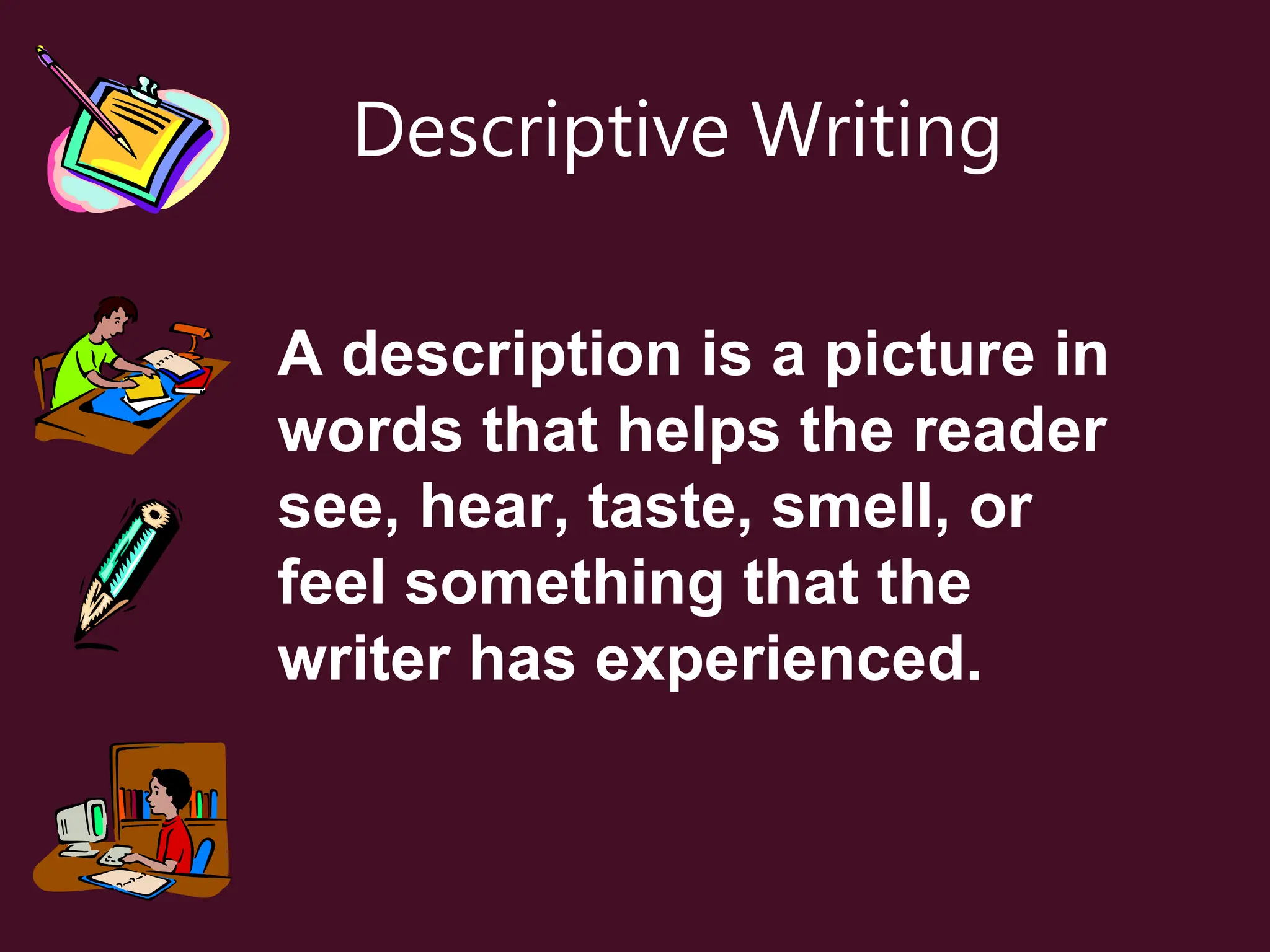 Year 7 Week 1 - Descriptive writing.pptx