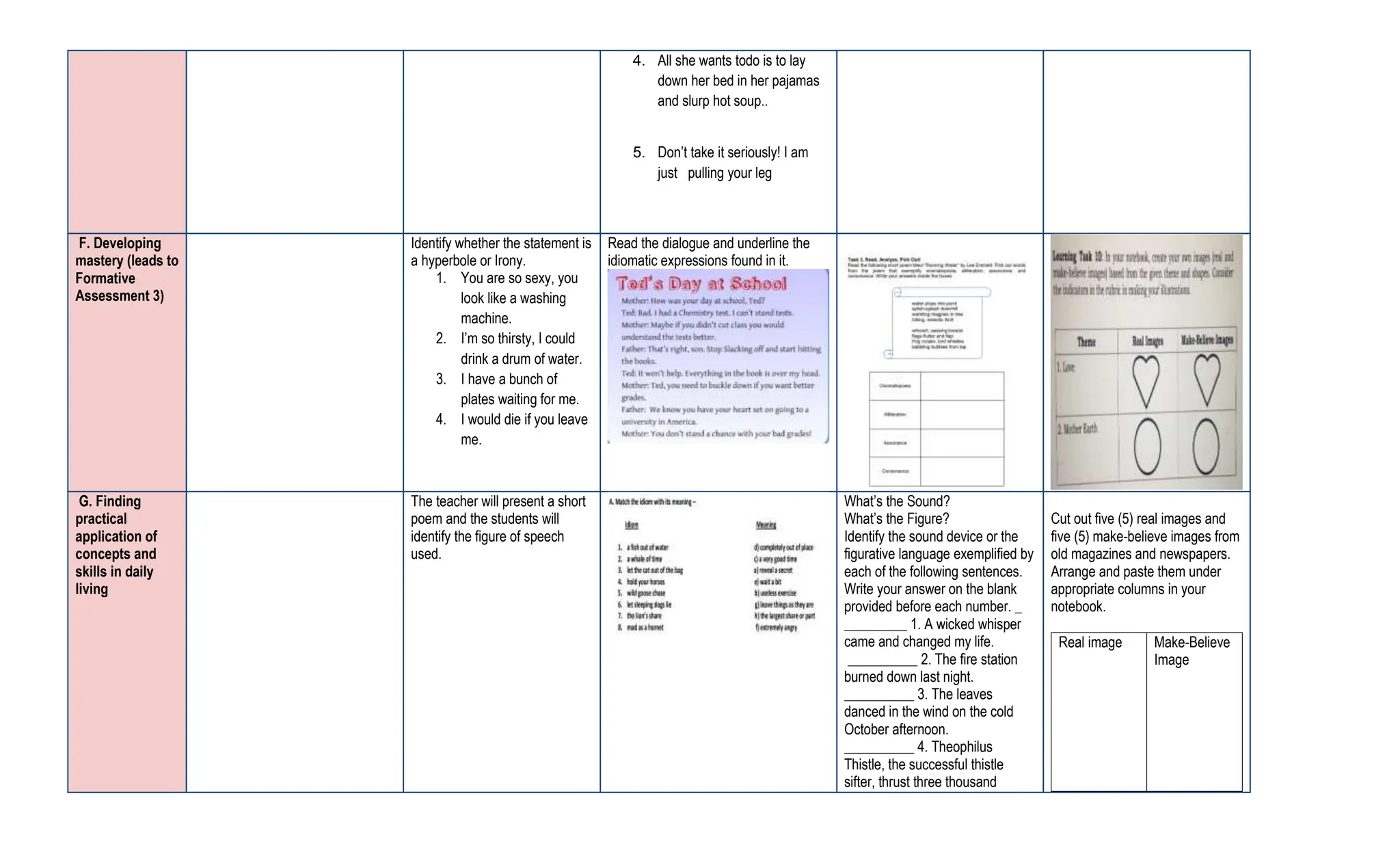 Daily Lesson Log Week1 Dll English Docx