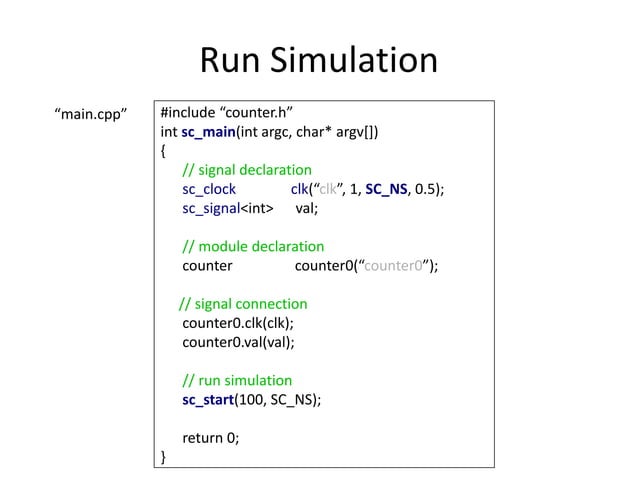 Week1 Electronic System-level ESL Design and SystemC Begin | PPTX | Programming Languages ...
