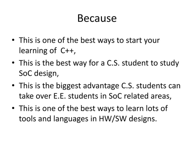 Week1 Electronic System-level ESL Design and SystemC Begin | PPTX | Programming Languages ...