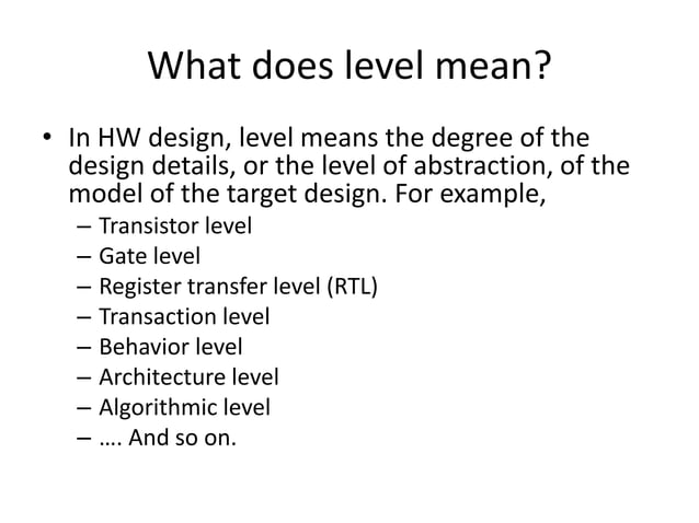 Week1 Electronic System-level ESL Design and SystemC Begin | PPTX | Programming Languages ...