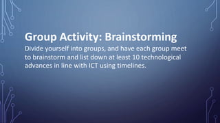 Week 1- ETech.pptx | Consumer Electronics | Technology & Computing