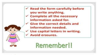 filling out forms | PPT