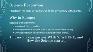 Week 1- Intellectual Revolutions that Defined Society.pptx