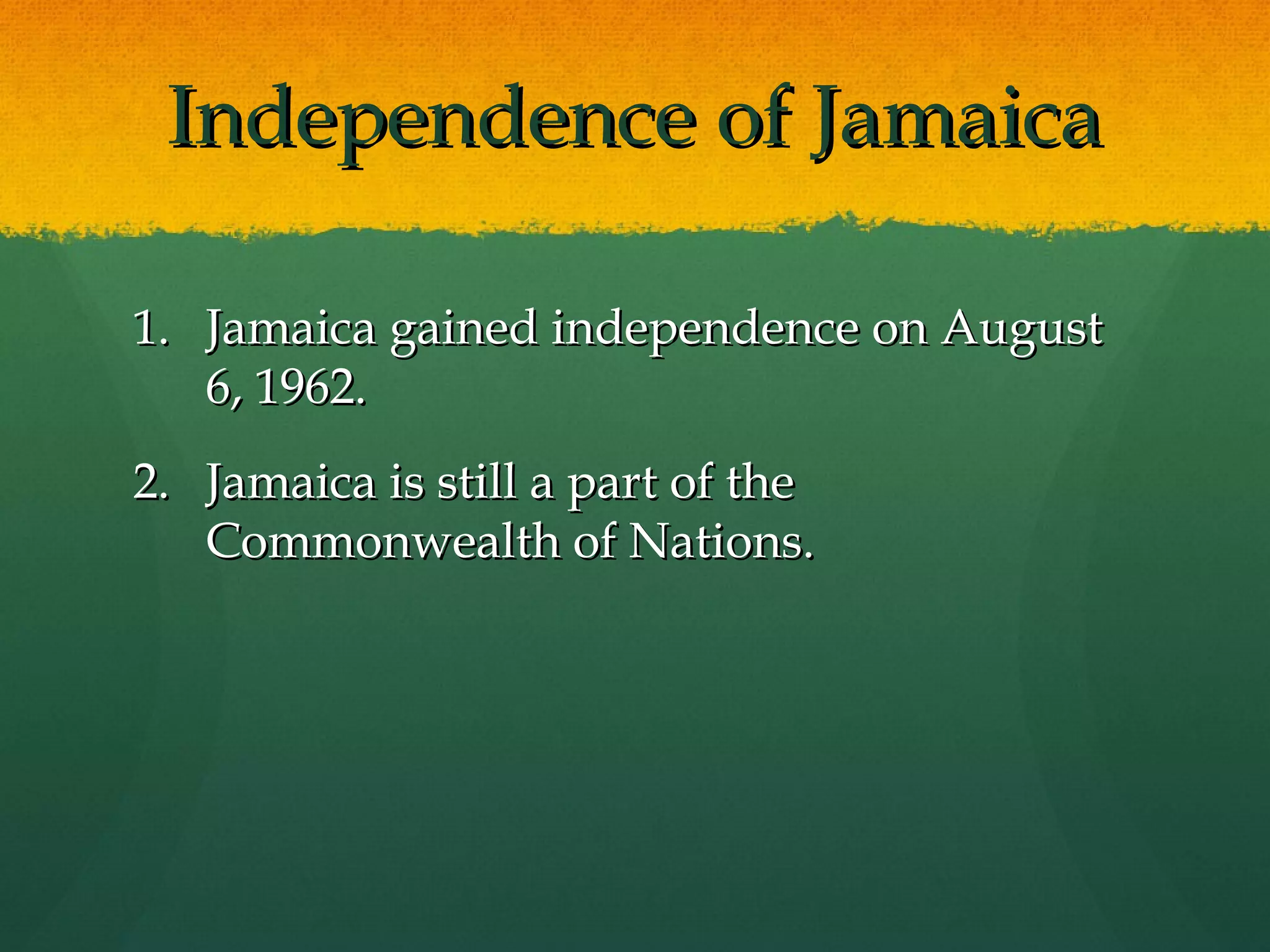 Introduction to Jamaica | PPTX