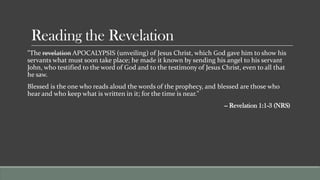 Revelation Week 1 - Introduction and Chapter 1 - JR. Forasteros | PPTX