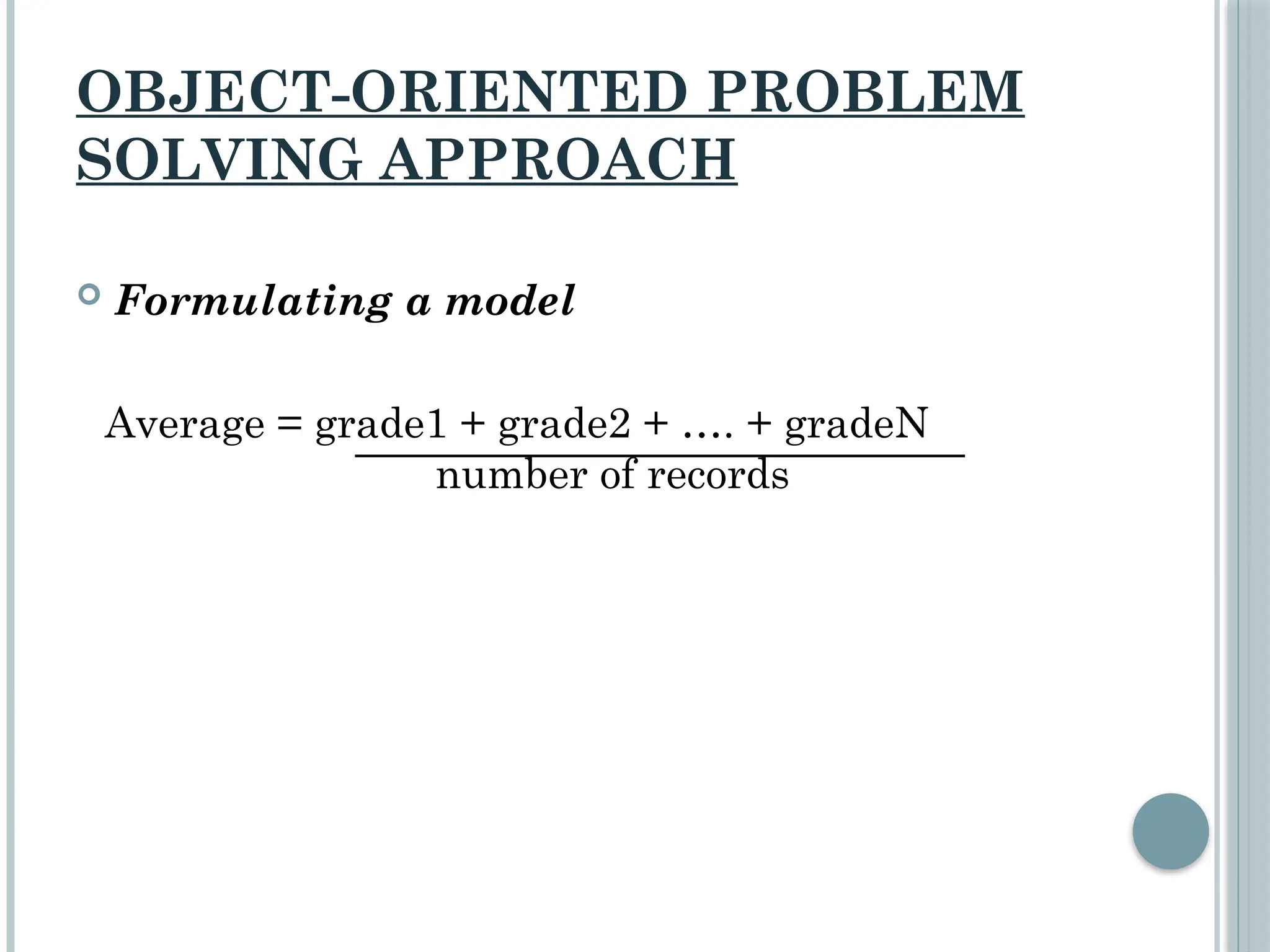 Introduction To Object Oriented Programming Ppt 8181