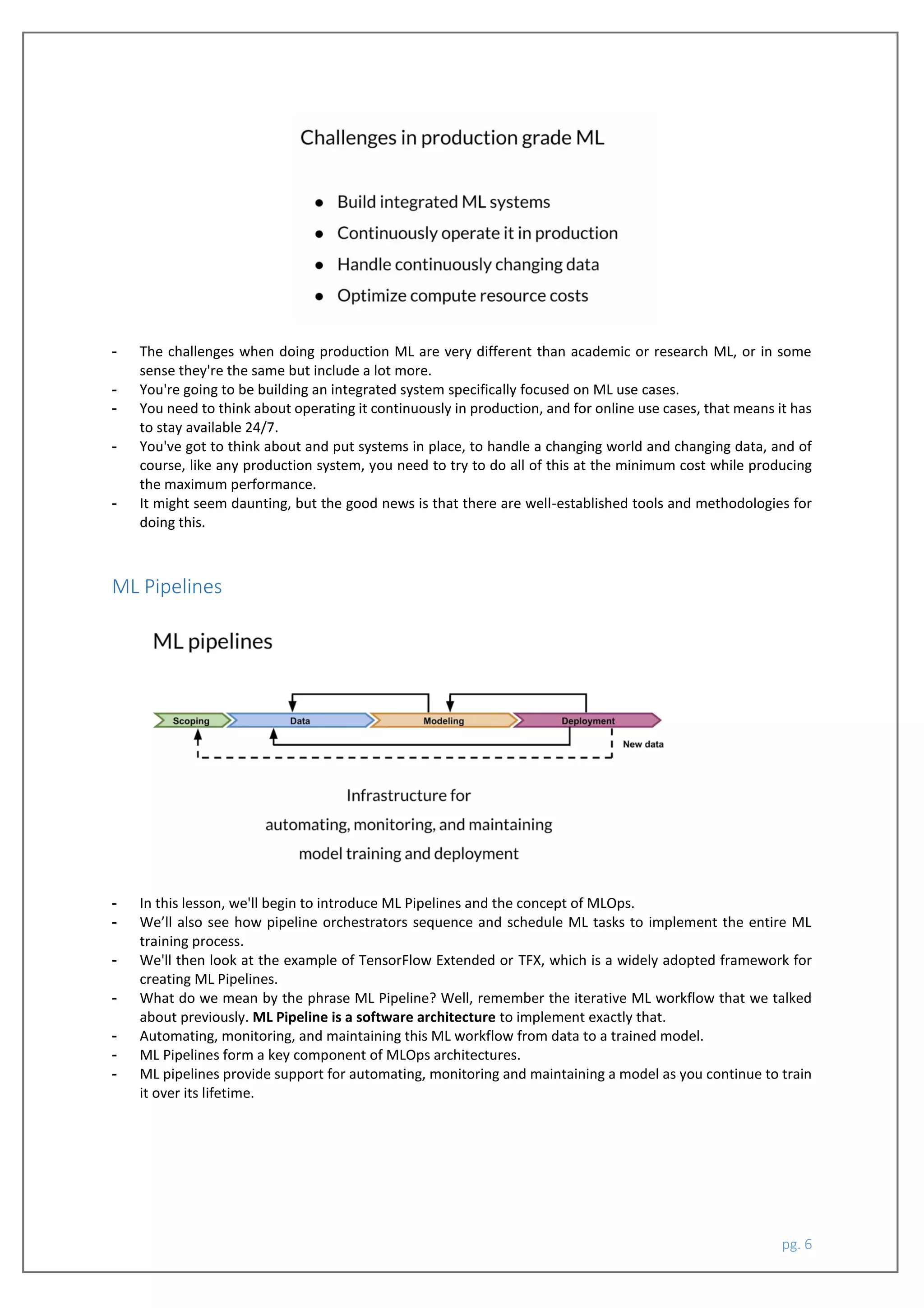 Course 2 Machine Learning Data LifeCycle in Production - Week 1 | PDF