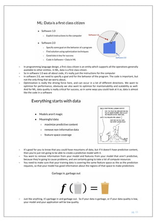 Course 2 Machine Learning Data LifeCycle in Production - Week 1 | PDF