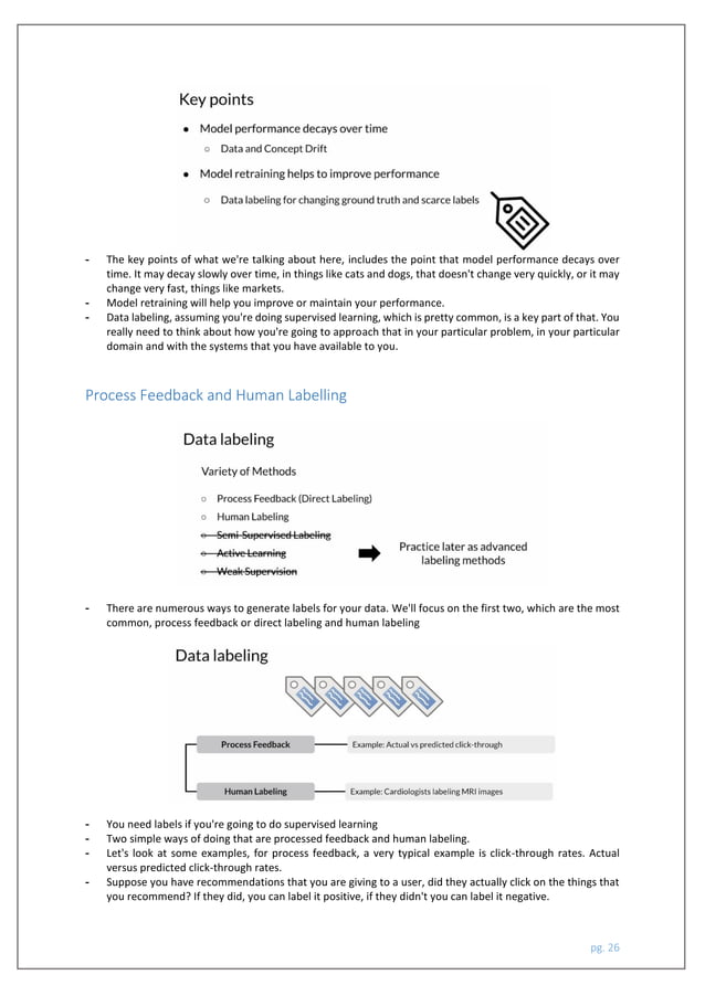 Course 2 Machine Learning Data Lifecycle In Production Week 1 Pdf