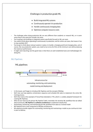 Course 2 Machine Learning Data LifeCycle in Production - Week 1 | PDF