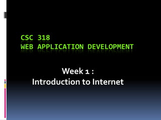 Week 1_intro to internet | PDF