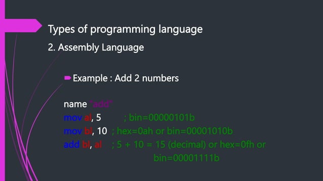 week 1 - INTRO TO PROGRAMMING.pptx | Programming Languages | Computing