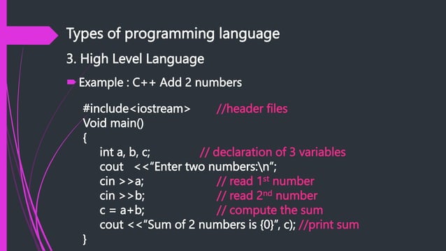 week 1 - INTRO TO PROGRAMMING.pptx | Programming Languages | Computing