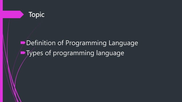 Week 1 Intro To Programmingpptx Programming Languages Computing