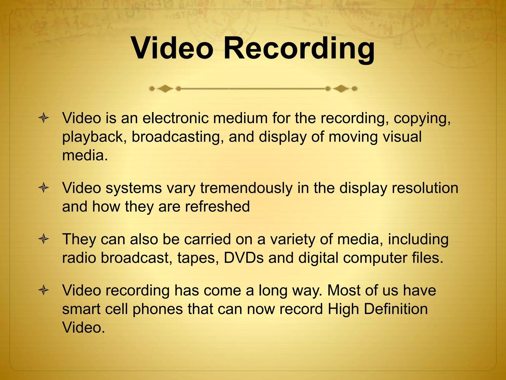 Intro to Video Production | PPTX