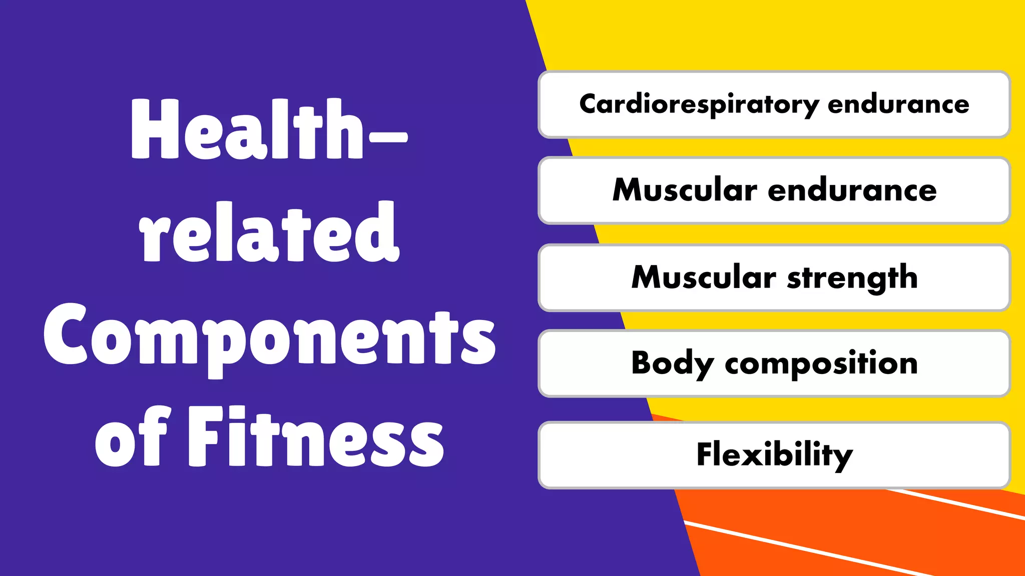 Health and Skill related Components of Fitness | PPTX