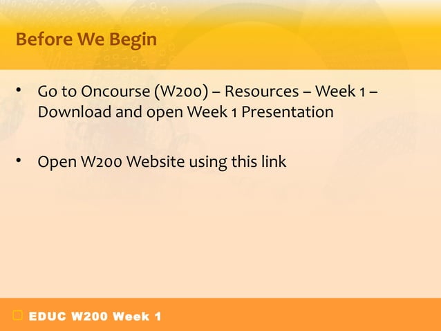 Week1 part1 | PPT