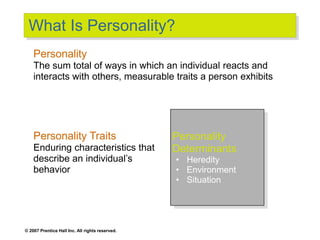 Week1-Personalityand Traits one conceptppt | PPT