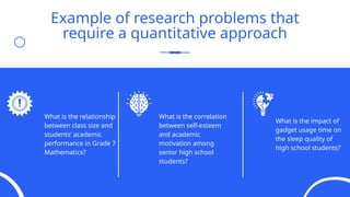 Practical Research 2 - Quantitative Research Discussion for Students | PPTX