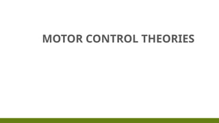 COURSE TITLE: APPLIED MOTOR CONTROL AND LEARNING OF EXERCISE, SPORTS ...