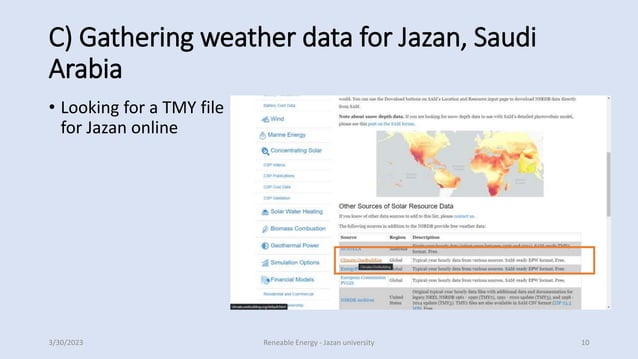 SAM renewable energy software - (system advisor model) | PPTX ...