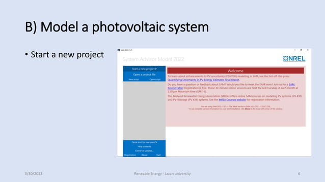 SAM renewable energy software - (system advisor model) | PPTX ...