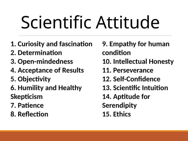 Week 1-Scientific Attitudes Needed in Science Research | PPTX | Physics ...