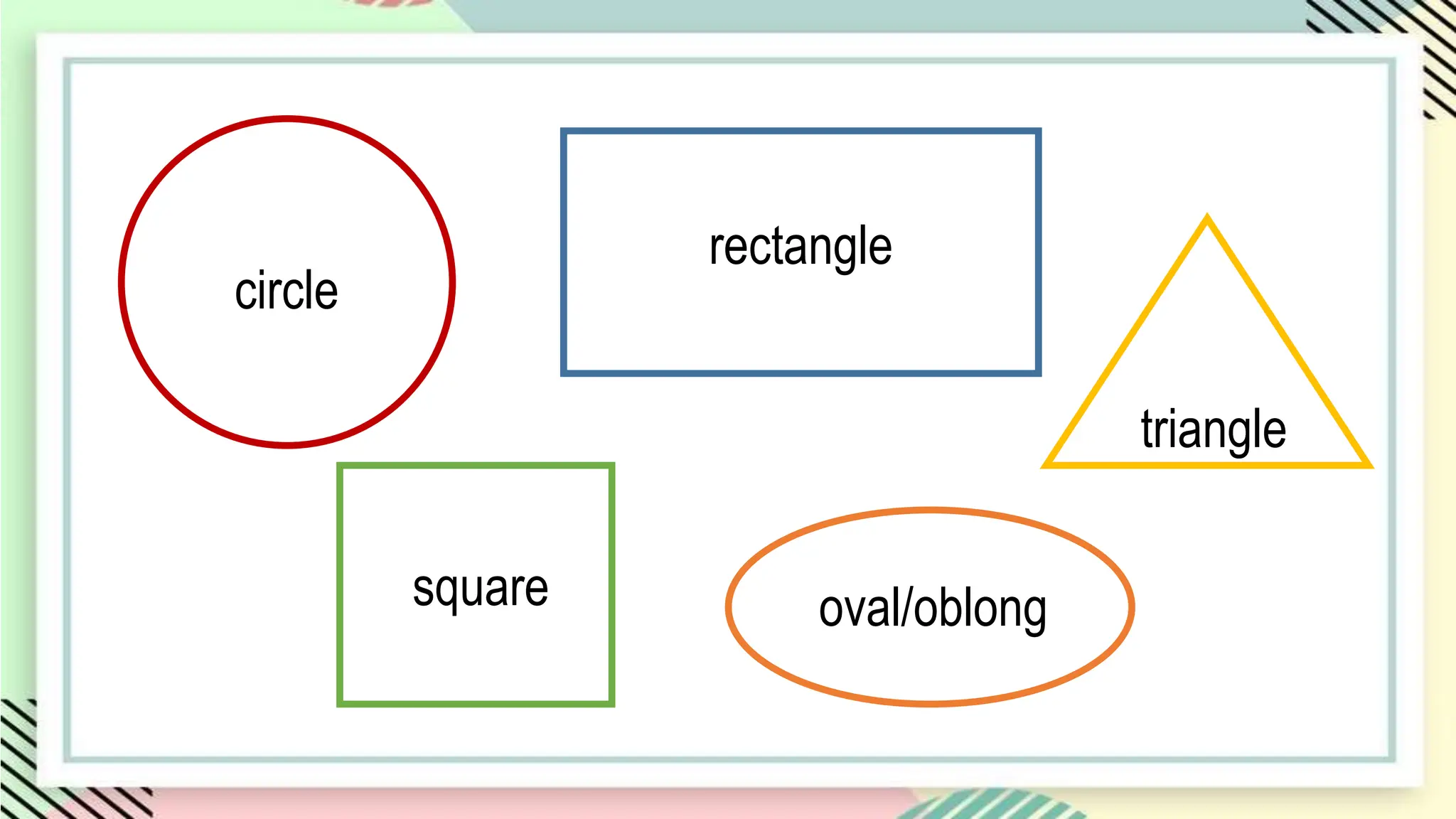 Learning the Basic Shapes for Kindergarten | PPTX