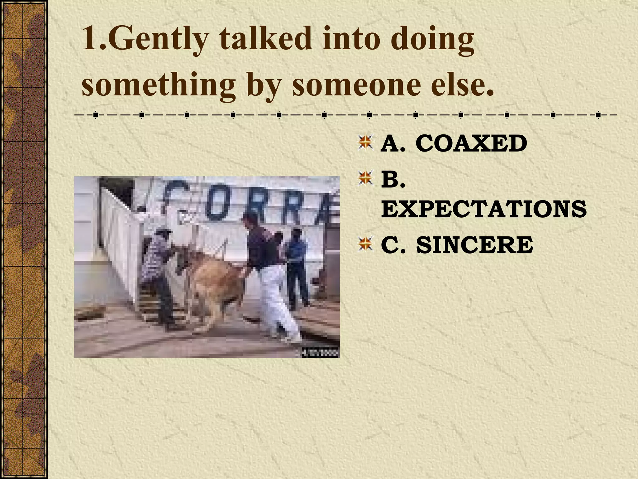 Week 1 Vocabulary Quiz ppt. | PPT