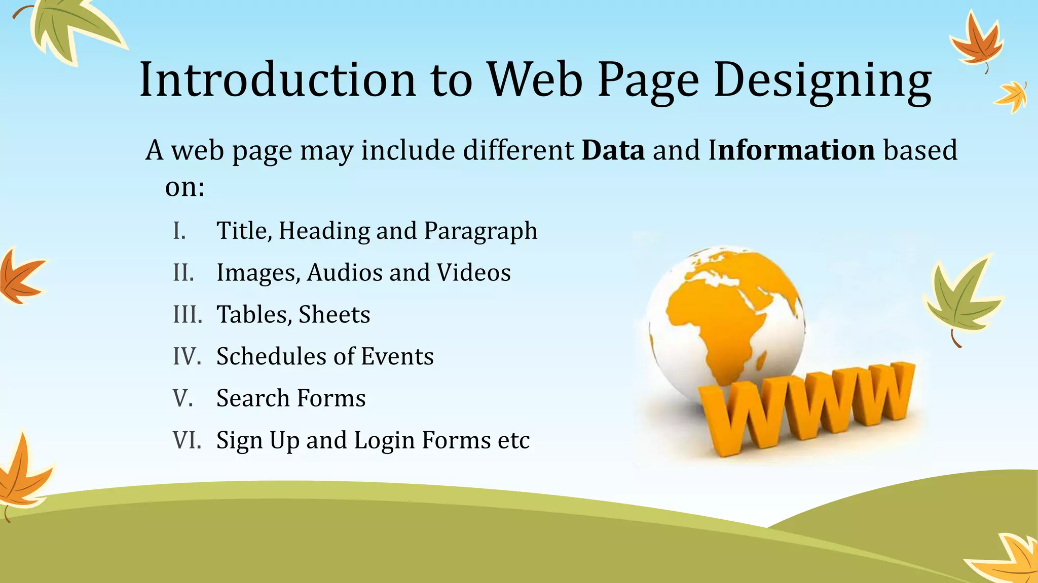 Introduction to Web Technology by Mahesh Sharma | PPTX