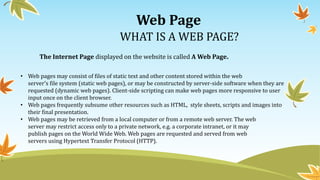 Introduction to Web Technology by Mahesh Sharma | PPTX