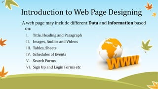 Introduction to Web Technology by Mahesh Sharma | PPTX
