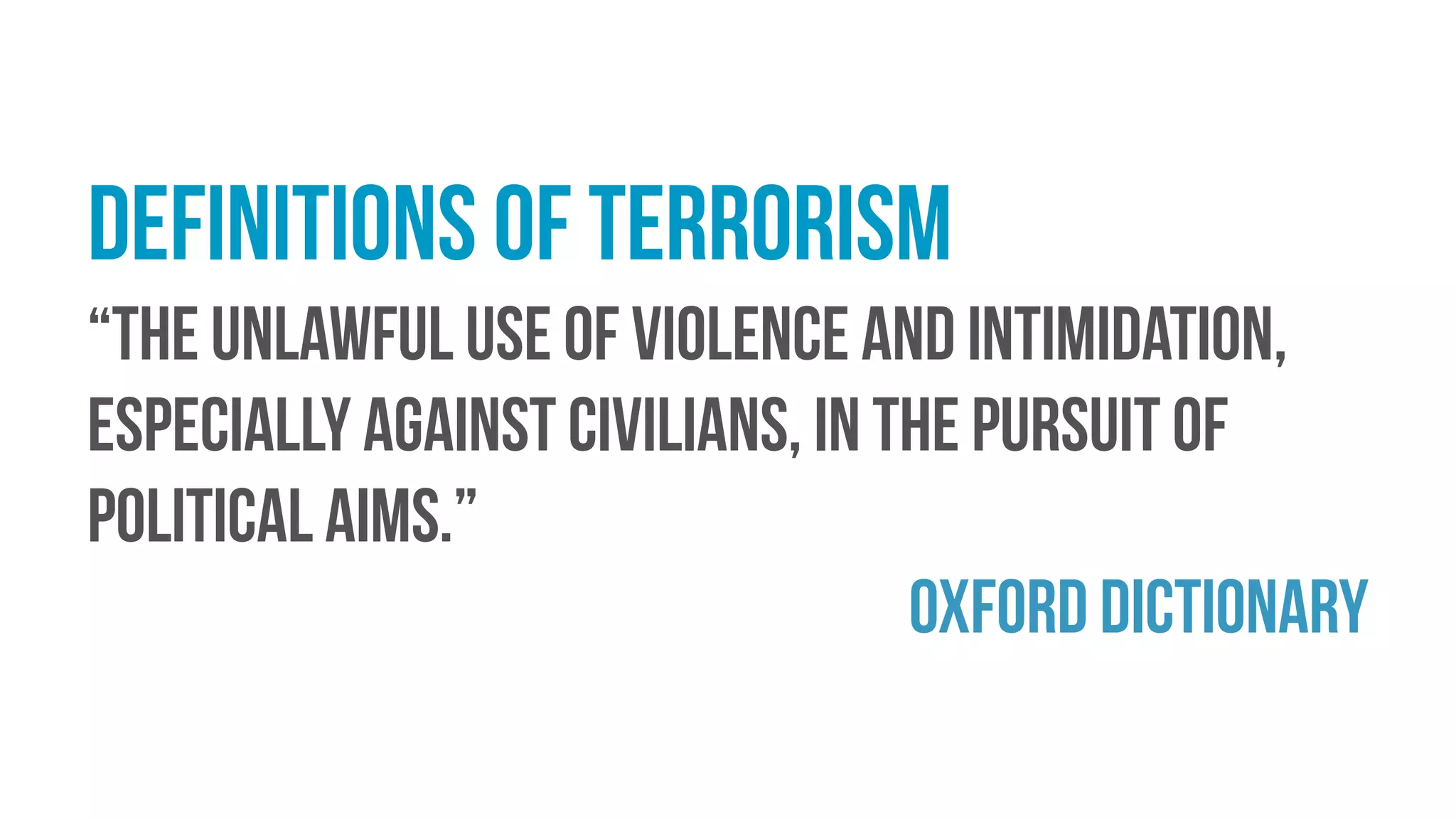 Week 1: What is terrorism? | PDF | Terrorism | Sensitive Topics