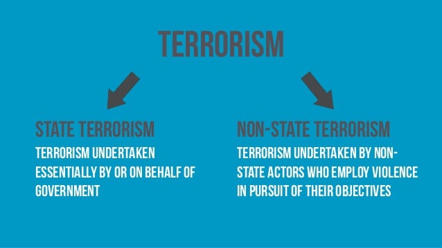 Definition Of Terrorism